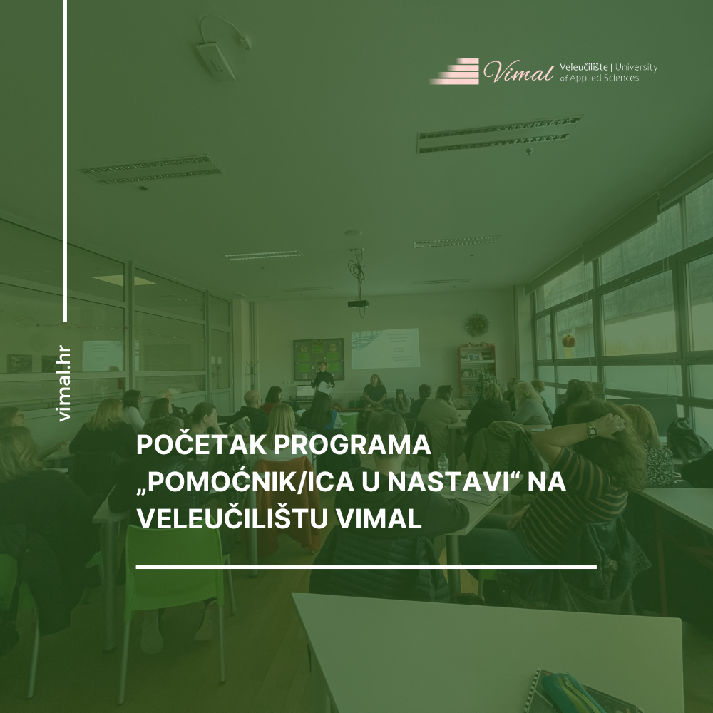 Početak nastave za pomoćnike u nastavi na Veleučilištu Vimal u 2025. godini - Vimal